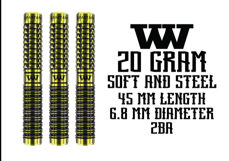 Spartan Willy Walker Signature soft tip barrel – Hard Luck Darts