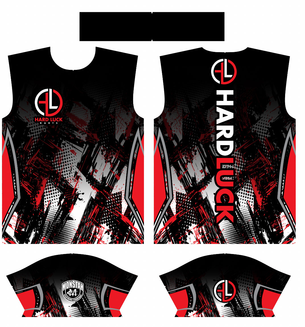 Hardluck Dart Red and Gray Jersey – Hard Luck Darts