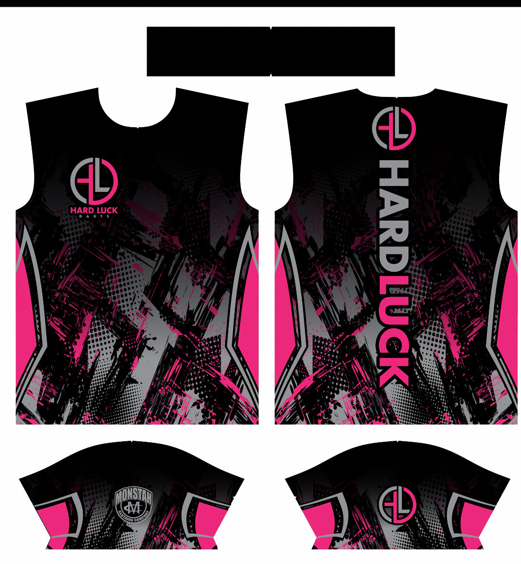 Hardluck Dart Pink and Gray Jersey – Hard Luck Darts